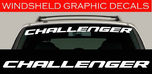 New Challenger Decal sticker windshield banner | eBay