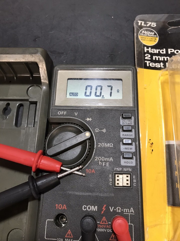FOX VALLEY ET-590 Multimeter Used W/Fluke Probe Set | eBay