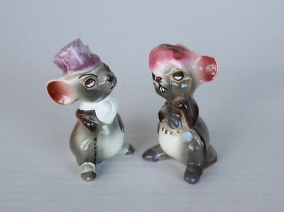 Vintage Anthropomorphic Fancy Mouse Mice Man Woman Couple People ...
