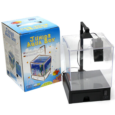 1.5 gal / 5.5L Aquarium Fish Tank for Home Office w/ LED Light & Filter ...