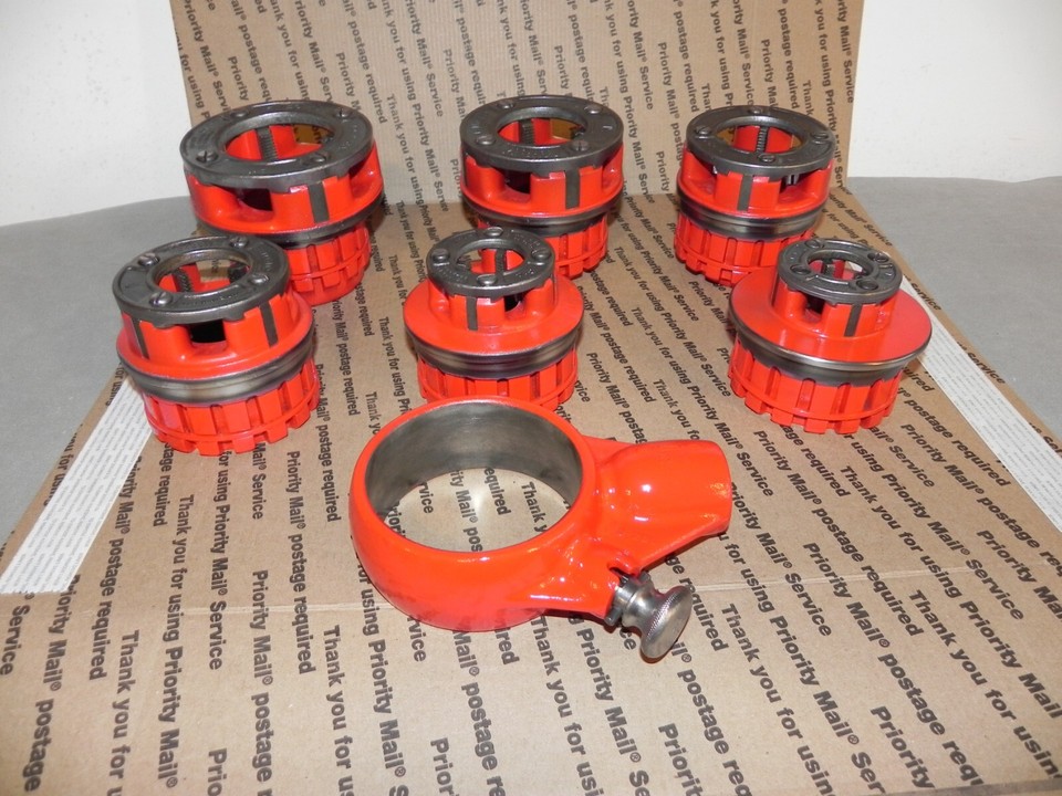 Ridgid 12R manual pipe threader Set 1/2 to 2" NPT with Ratchet rigid ...