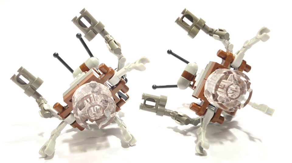 Lego Star Wars 2x Minifigure Droideka Destroyer Droids 2002 sw0063 7163 ...