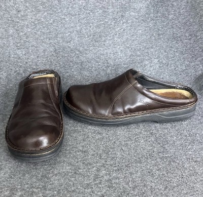 Naot Bjorn Clogs Shoes Mens 13 47 EU Mules Brown Leather Slip On ...
