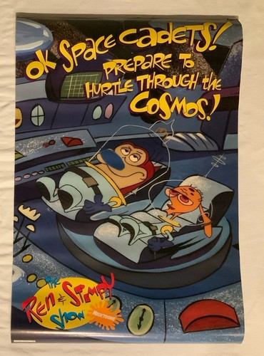 Vintage 1992 MTV Networks Nickelodeon Ren and Stimpy Space Cadets No ...
