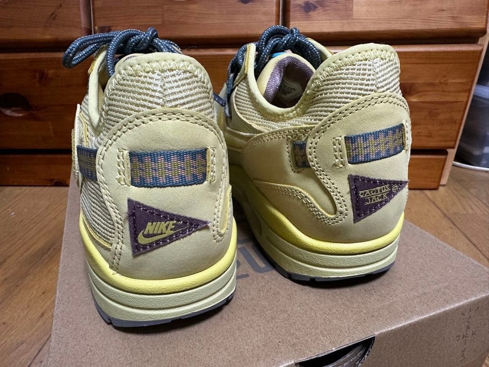 Men 8.5US Travis Scott Nike Air Max 1 Cact.Us Gold | eBay