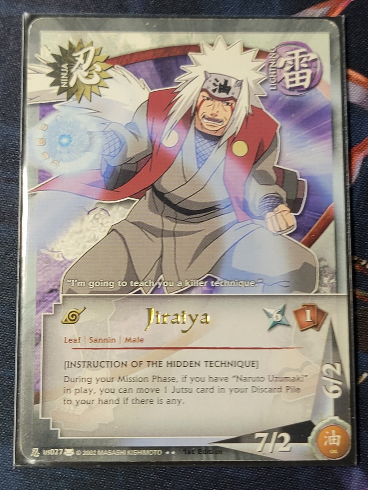 Naruto CCG 027 Jiraiya Ninja Naruto Shippuden TCG Collectible Cards ...