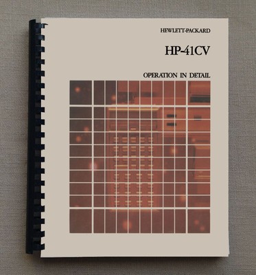 HP-41CV Owner's Manual Volume 2: Operation in Detail | eBay