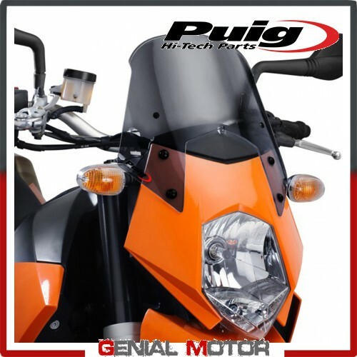 PUIG WINDSHIELD DARK SMOKED 5053F for KTM SUPERMOTO 950 2005 / 2007 ...