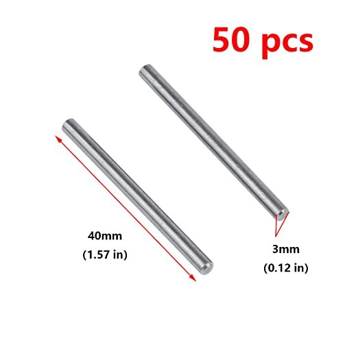 Dowel Pins 50pcs 304 Stainless Steel Cylindrical Pin Locating Dowel ...