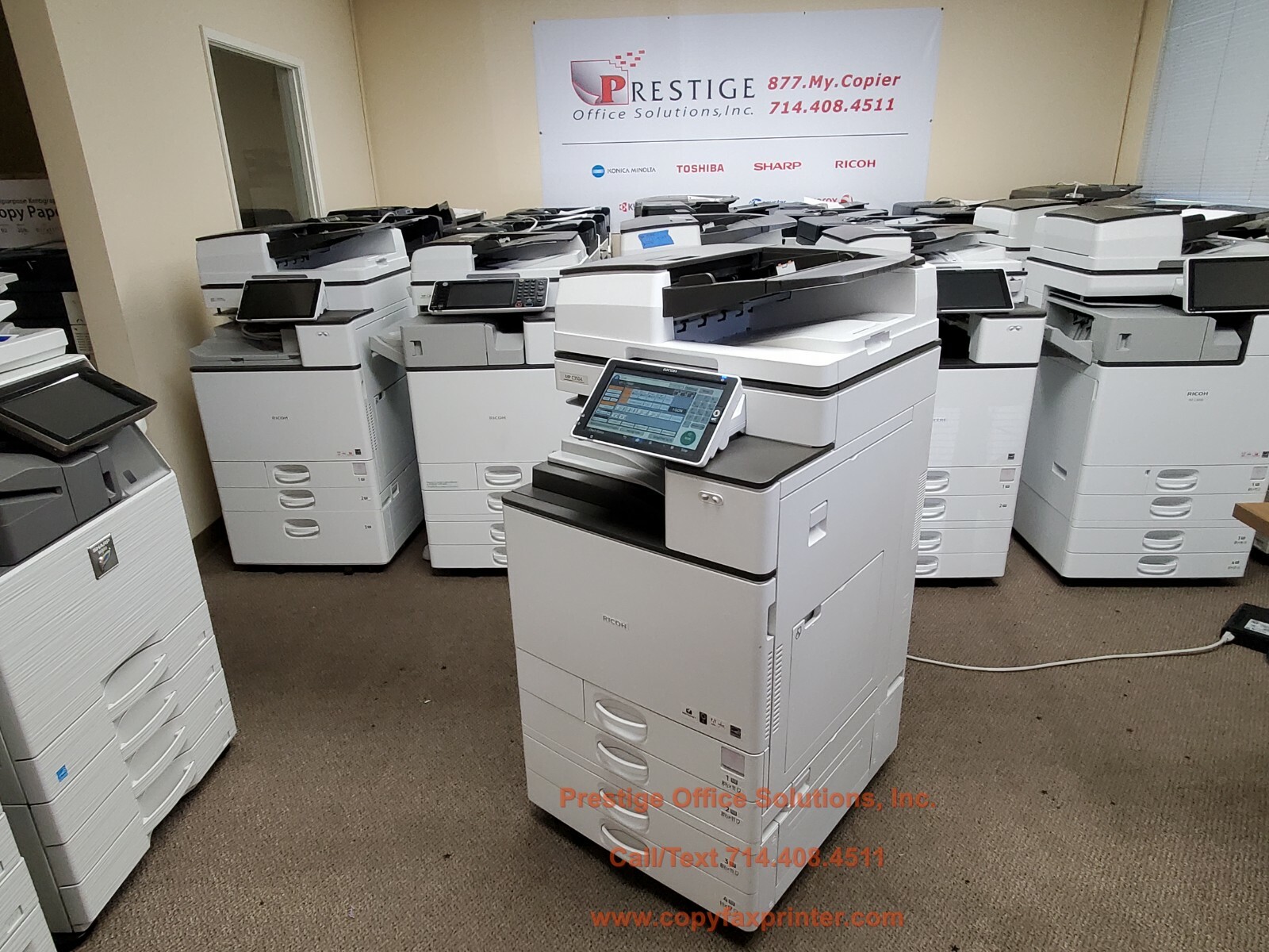 Ricoh MP C3504 Color Copier Printer Scanner. Super Low Meter Count only ...