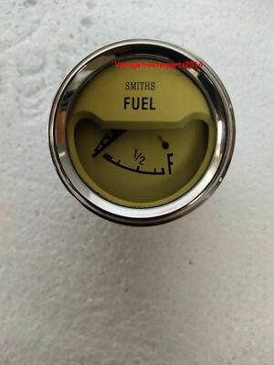 Smiths Fuel Gauge chrome bezel 52 mm fuel gauge 12 v replica | eBay ...