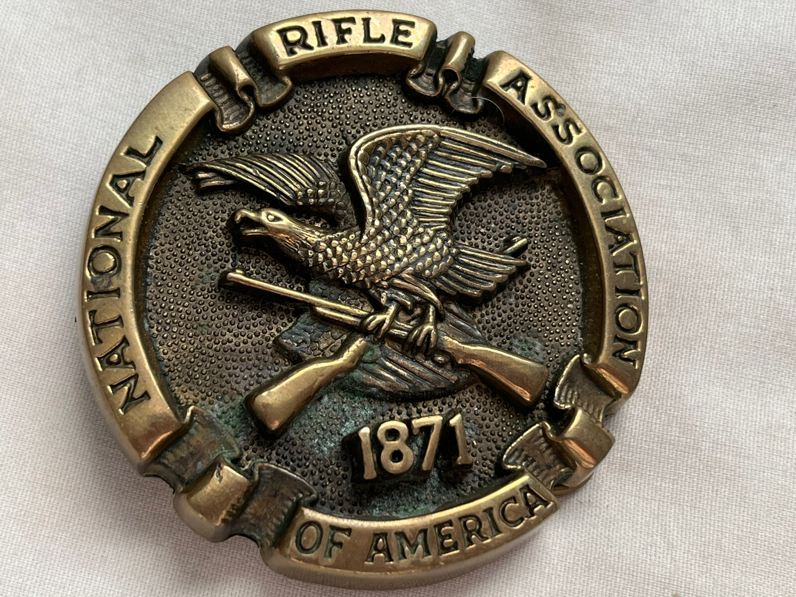 Vintage Brass Belt Buckle 1978 NRA National Rifle Association Of ...