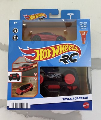 NIB Hot Wheels Remote Control 1:64 R/C Tesla Roadster Red | eBay