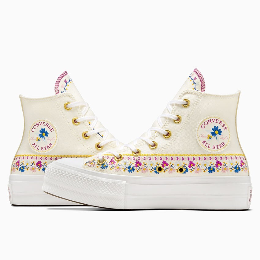 Converse Chuck Taylor AS Free Spirit Florals Platform Hi, A12050C Sizes ...