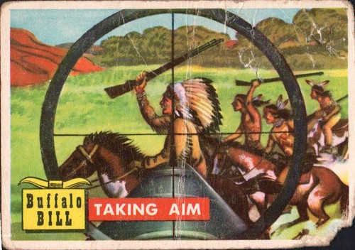 1956 Topps Round Up #28 Buffalo Bill Taking Aim H4 | eBay