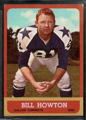 1963 TOPPS FOOTBALL DALLAS COWBOYS RICE BILLY HOWTON CARD #77 EX ...