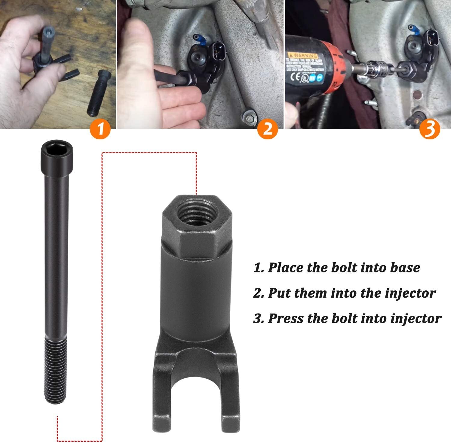 3418 Fuel Injector Removal Tool Puller Kit for 2011-2018 Ford 6.7L ...