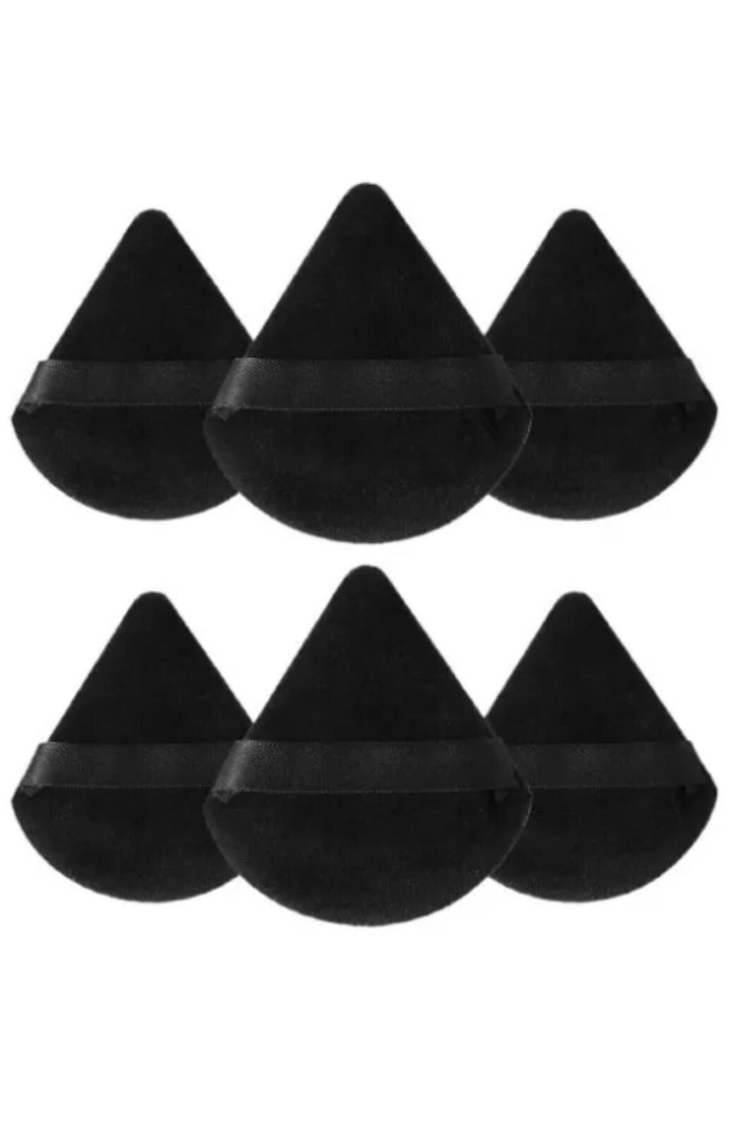 Powder Puff Triangle Makeup Puff Cushiony Sponge 6 Pcs. (2.7 inches) US ...