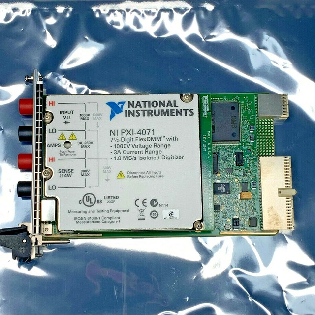 National Instruments PXI-4071 PXI Digital Multimeter 7½-Digit,1000 V ...