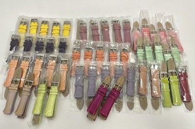 LOT OF 51- Authentic TechnoMarine Watch Straps Bands Real Leather 14 ...