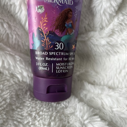 The Little Mermaid Disney Black Girl Sunscreen Lotion SPF 30 NEW Exp 3/ ...