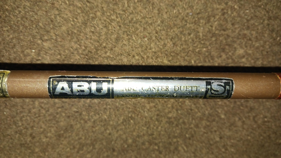VINTAGE Abu Rod Caster Duett Zoom Fishing Rod 3 PCS 6' - 6.5' (2 top ...