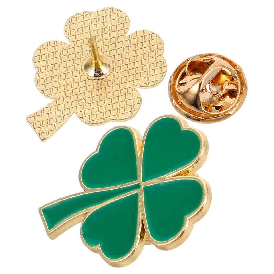 2 Pcs Shamrock Brooches for Women Holiday Irish Festival Jewelry | eBay ...
