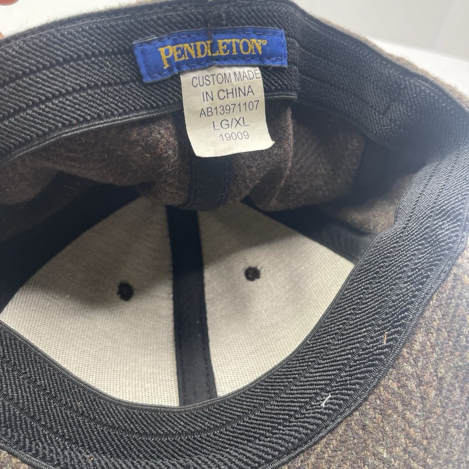 Pendleton Wool Tweed Baseball Cap Hat L/XL | eBay