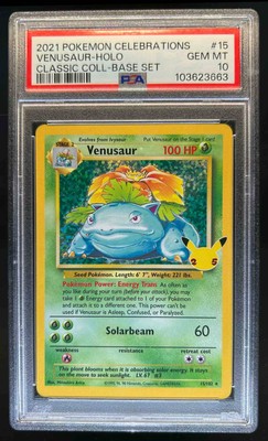 2021 Pokemon SWSH Celebrations Venusaur Classic Collection #15/102 PSA ...
