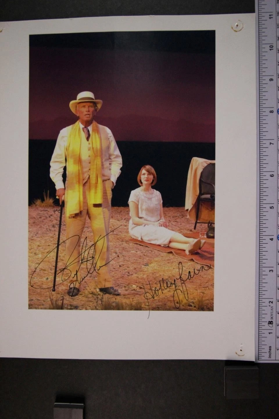 2007 PETER WELLER~HOLLY FAIN (GREY'S ANATOMY) AUTOGRAPH FRANK'S HOME ...