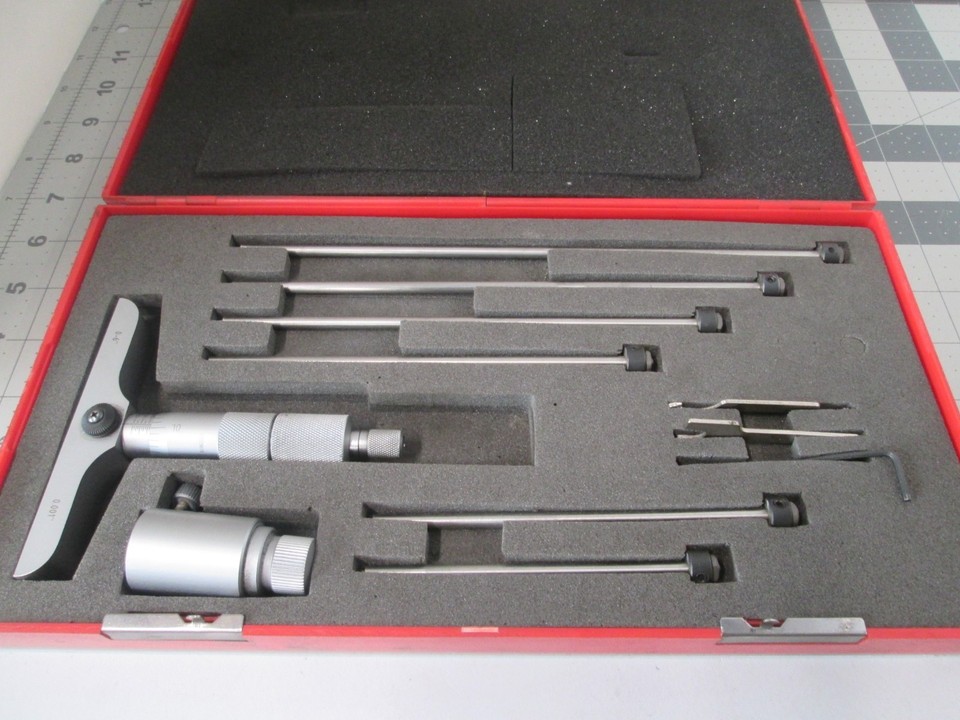 SPI, 12-413-1, Depth Micrometer Set 0-6" Range, New | eBay