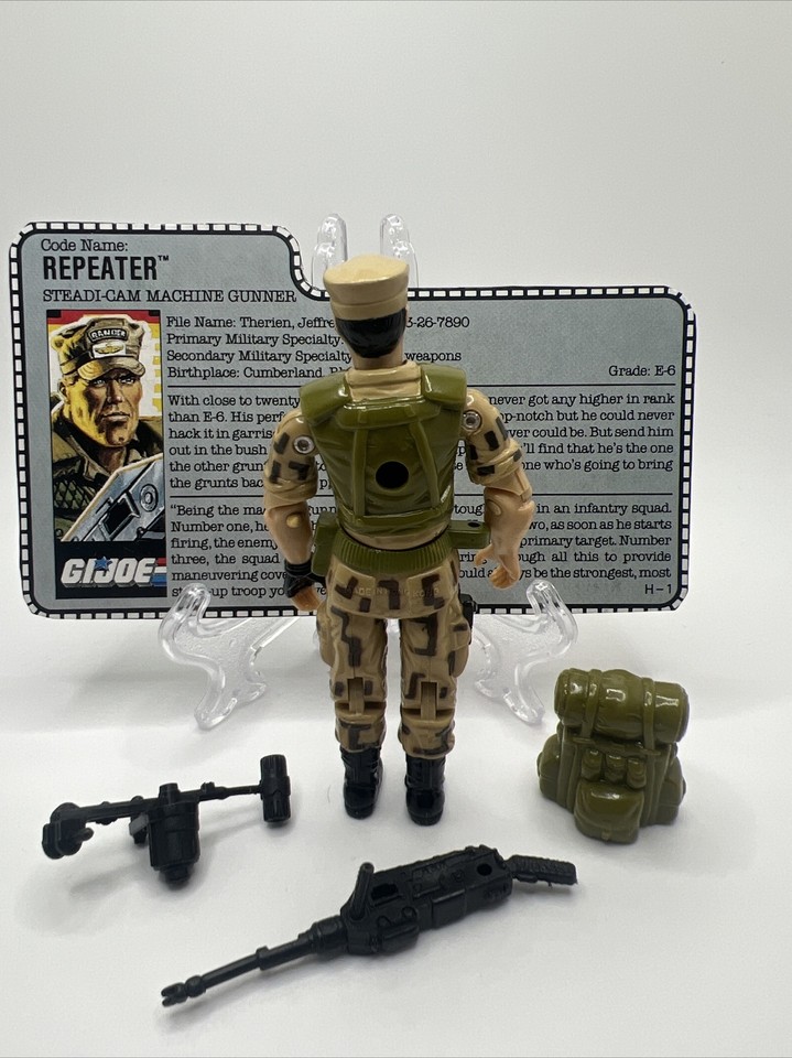 1988 GI JOE REPEATER v1 100% COMPLETE WITH FILE CARD | eBay