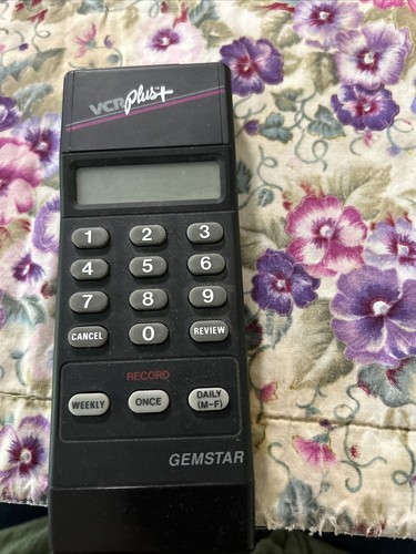 Genuine Gemstar VCR Plus VCR Instant Programmer Remote Control Tested ...