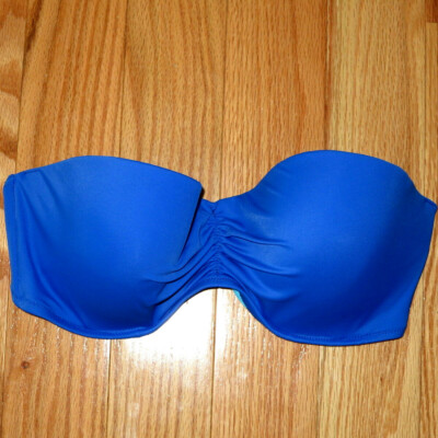 32A Victoria's Secret BANDEAU Swim suit Top Swimwear PUSH UP STARPLESS ...