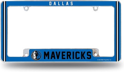 Dallas Mavericks Metal License Plate Frame Chrome Tag Cover Alternate ...