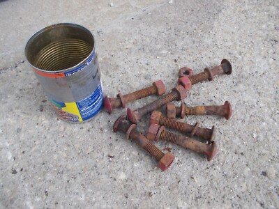 Farmall Cub IH tractor (7) carriage head wheel weight bolts & nuts bolt ...