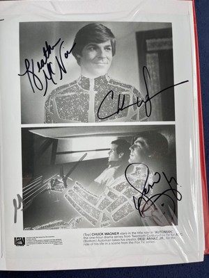 Automan Genuine TV Signed Cast and Crew Photo 1983 Chuck Wagner Glen ...