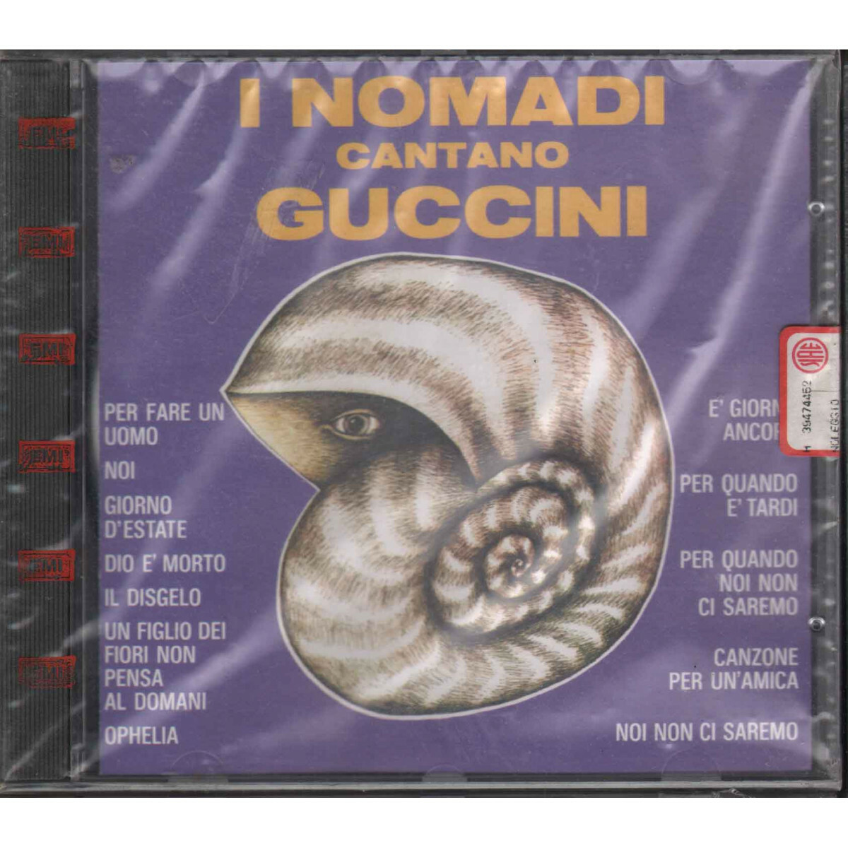 Nomadi CD I Nomadi They Sing Guccini/Emi 7 94040 2 Sticker Siae White ...