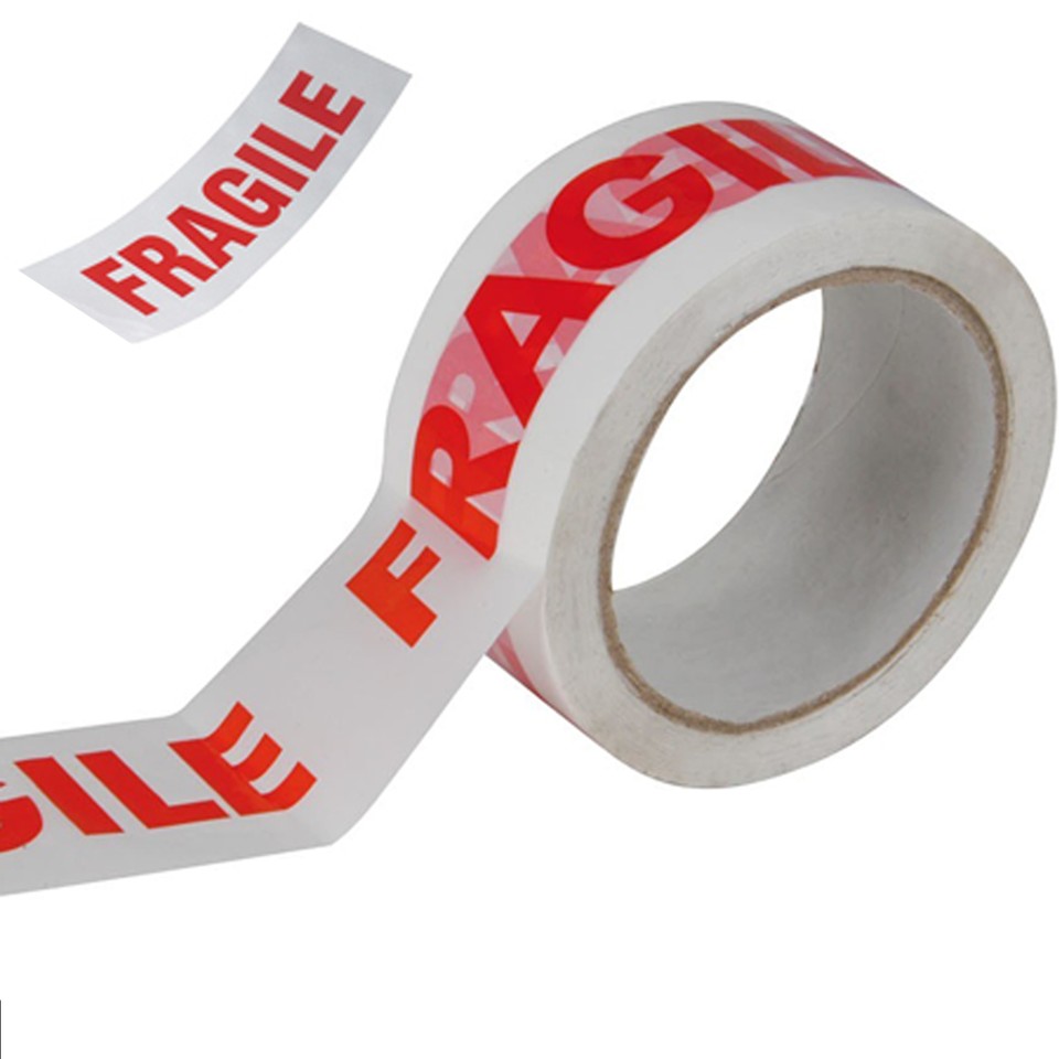 LONG LENGTH PACKING TAPE STRONG - BROWN / CLEAR / FRAGILE 50mm x 66M ...