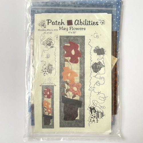 Patch Abilities Monthly Mini Quilt Pattern & Fabric Kit #5 May Flowers ...