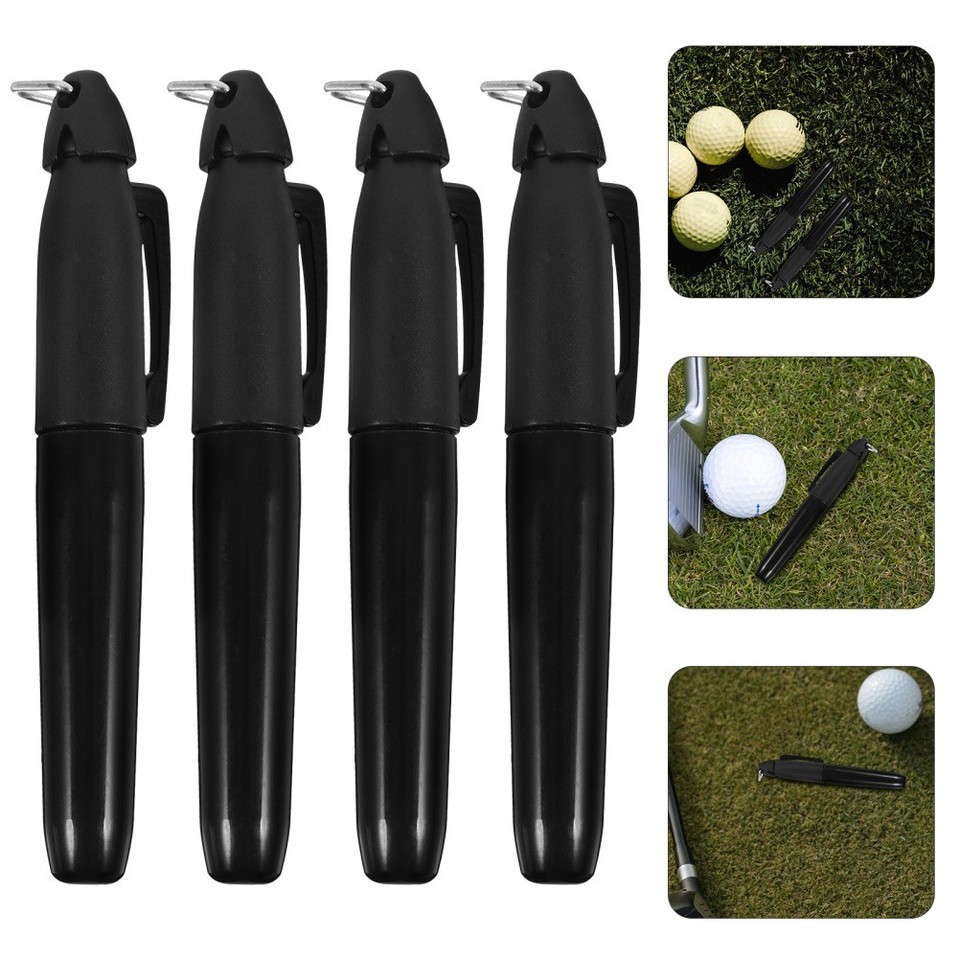 4pcs Golf Balls Line Marker Pen Golfs Ball Pen Reusable Balls Line Pen ...