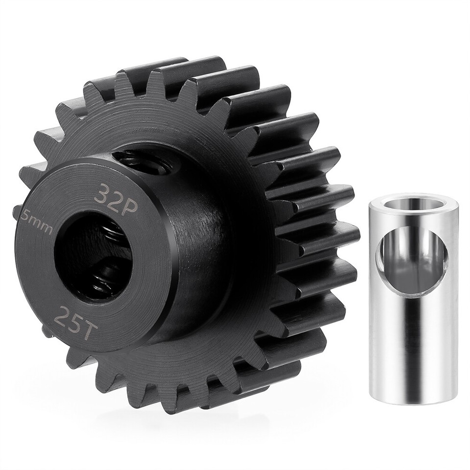 M0.8 32P 5mm Steel Pinion Gear 11-38T For 32P Spur Gear RC Car 3.17mm ...