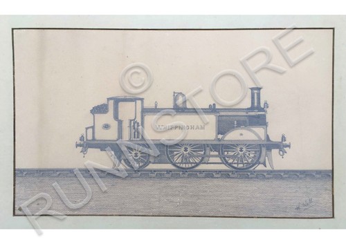LB&SCR - Whippingham 295 - Original Locomotive Line Drawing in Pencil ...