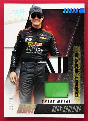 2019 Panini Prime Gray Gaulding 21/50 Race Used Duals Sheet Metal #1 ...