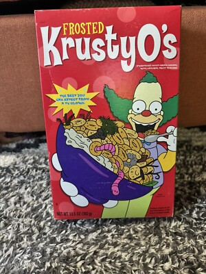 Frosted KRUSTY O'S Cereal SIMPSONS TV Collectable NIB Sealed 2007 Kwik ...