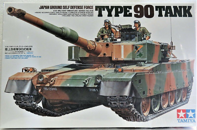 TAMIYA TYPE 90 TANK Japan Ground Self Defense Force 1:35 kit New 35208 ...