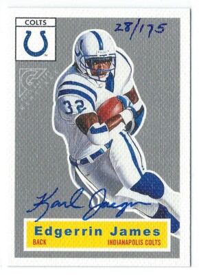 2000 Topps Gallery Heritage Artist's Proof #H9 Autograph /175 Edgerrin ...