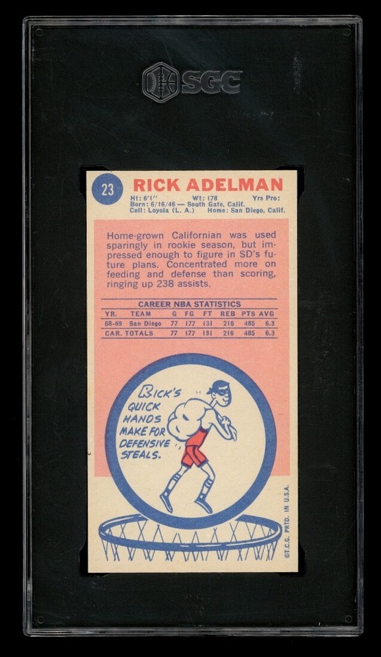 1969-70 Topps Set-Break # 23 Rick Adelman SGC 9 MINT | eBay
