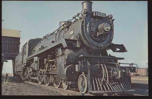Canadian Pacific Railway 1271 Steam Locomotive Railroad Train Postcard ...