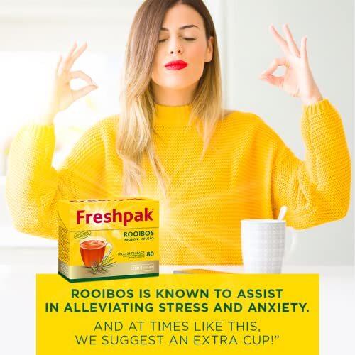 Rooibos Tea | 80 Tagless Teabags | Natural Premium Rooibos | Naturally ...